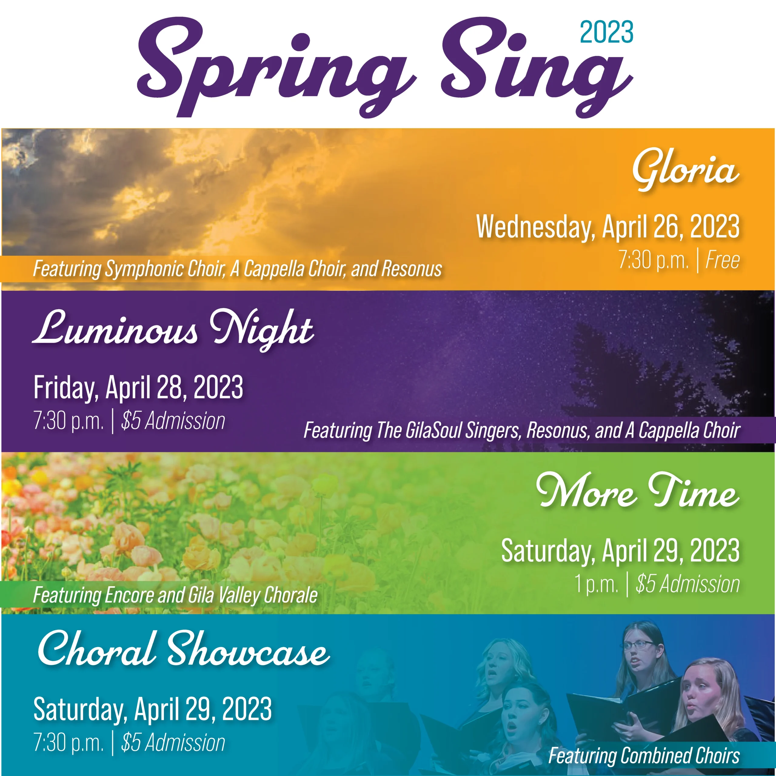 EAC presents Spring Sing 2023 - Eastern Arizona College