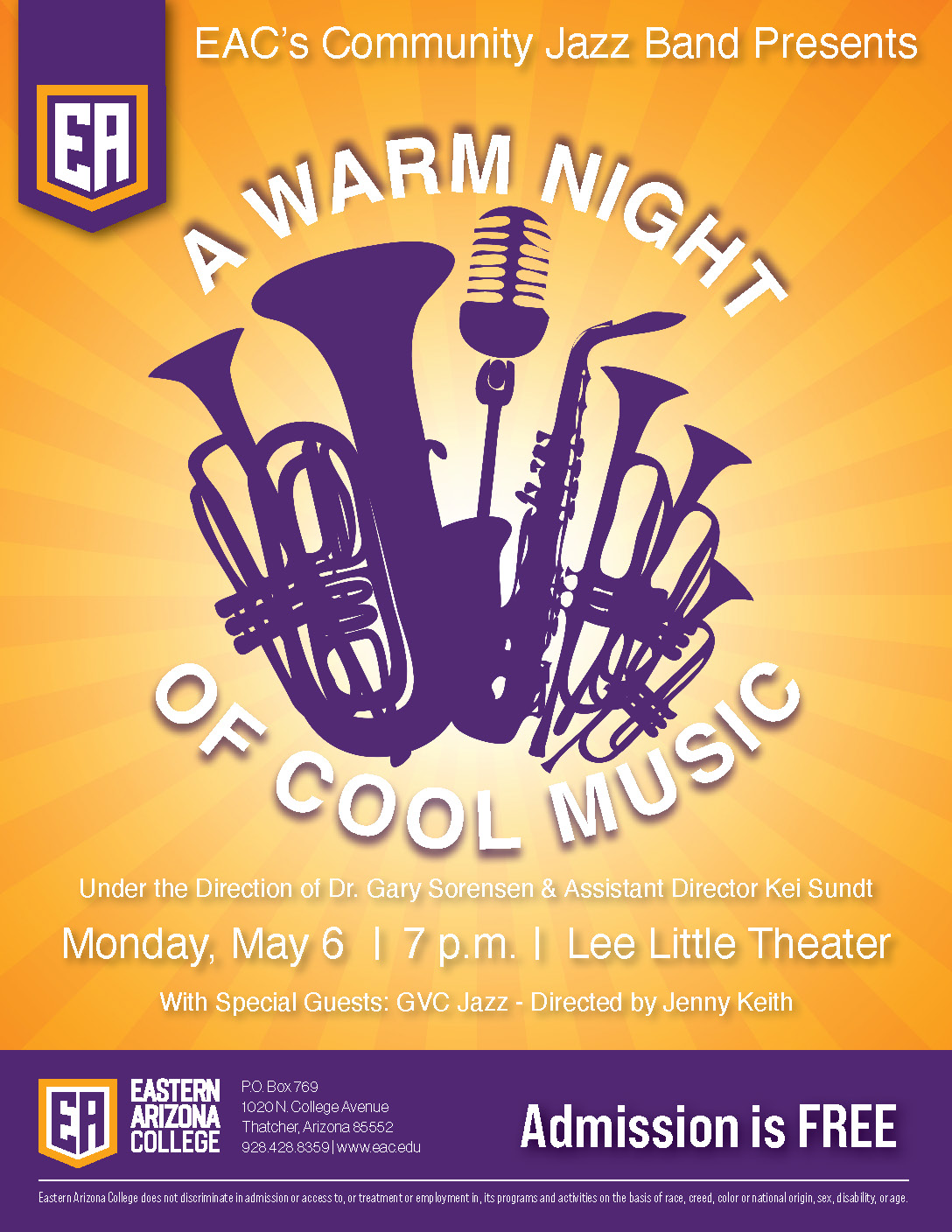 Swing into spring with EA’s Community Jazz Band and A Warm Night of ...